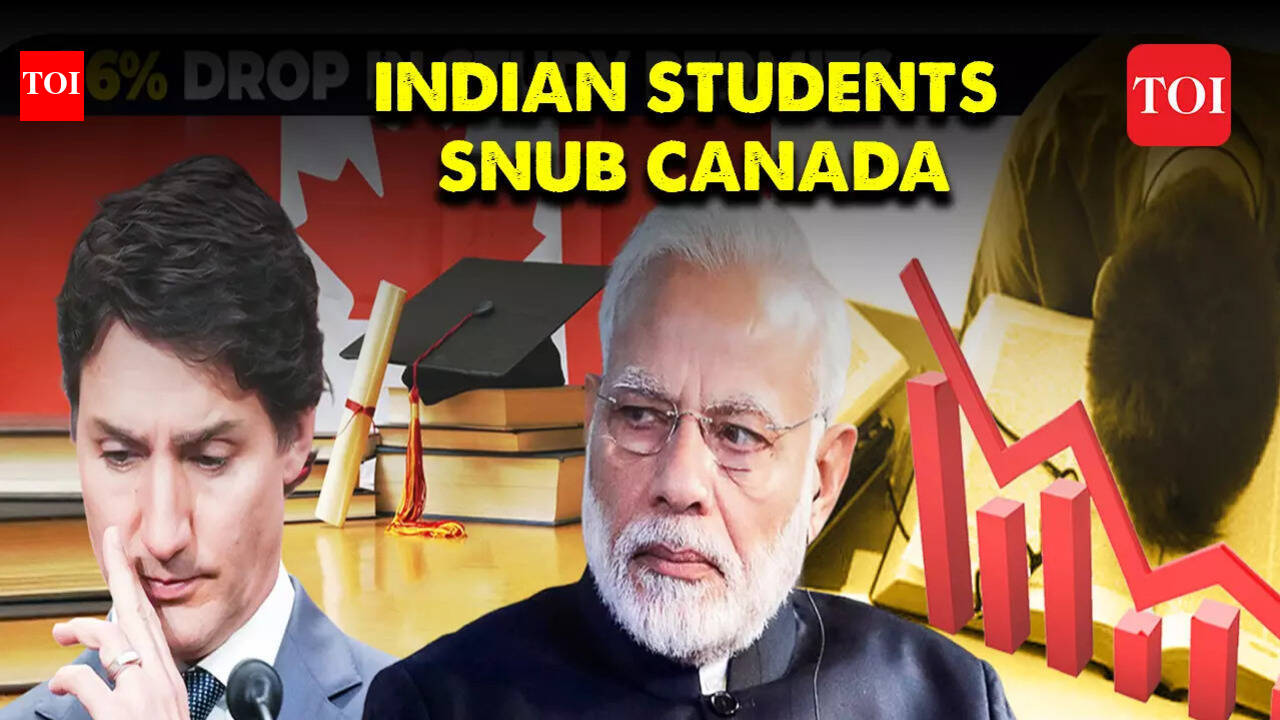 86% drop in study permits, Indian students snub Canada amid diplomatic ...