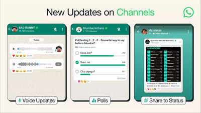 WhatsApp rolls out voice notes and three other features to Channels ...