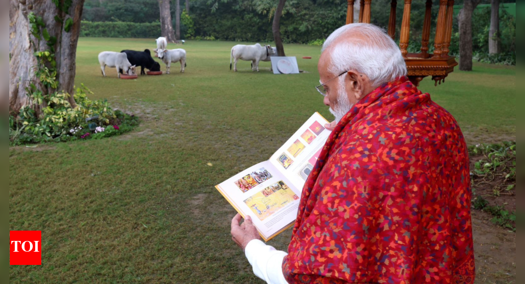 PM Narendra Modi releases postal stamp on Ayodhya Temple | India News ...