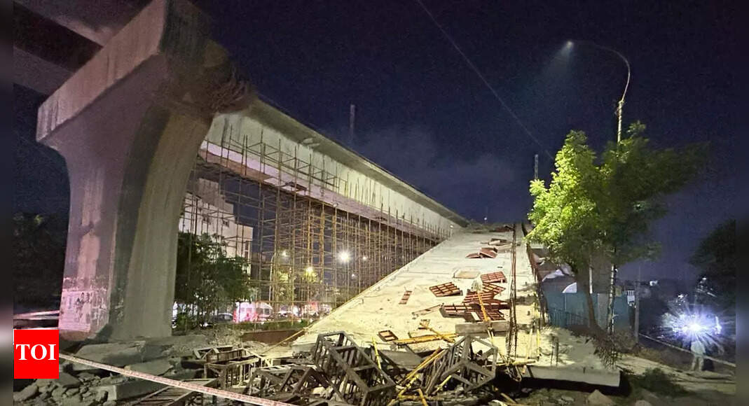 Chennai Bridge Collapse News: Portion of under construction railway ...