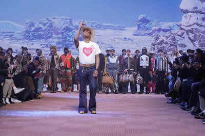 Pharrell Williams nails American West at Paris Fashion Week - Times of ...