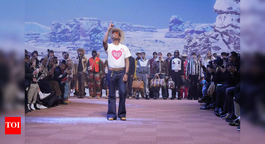 Pharrell Williams nails American West at Paris Fashion Week - Times of ...