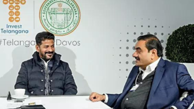 Telangana: Telangana wraps up Davos meet with 40 | Hyderabad News - Times of India