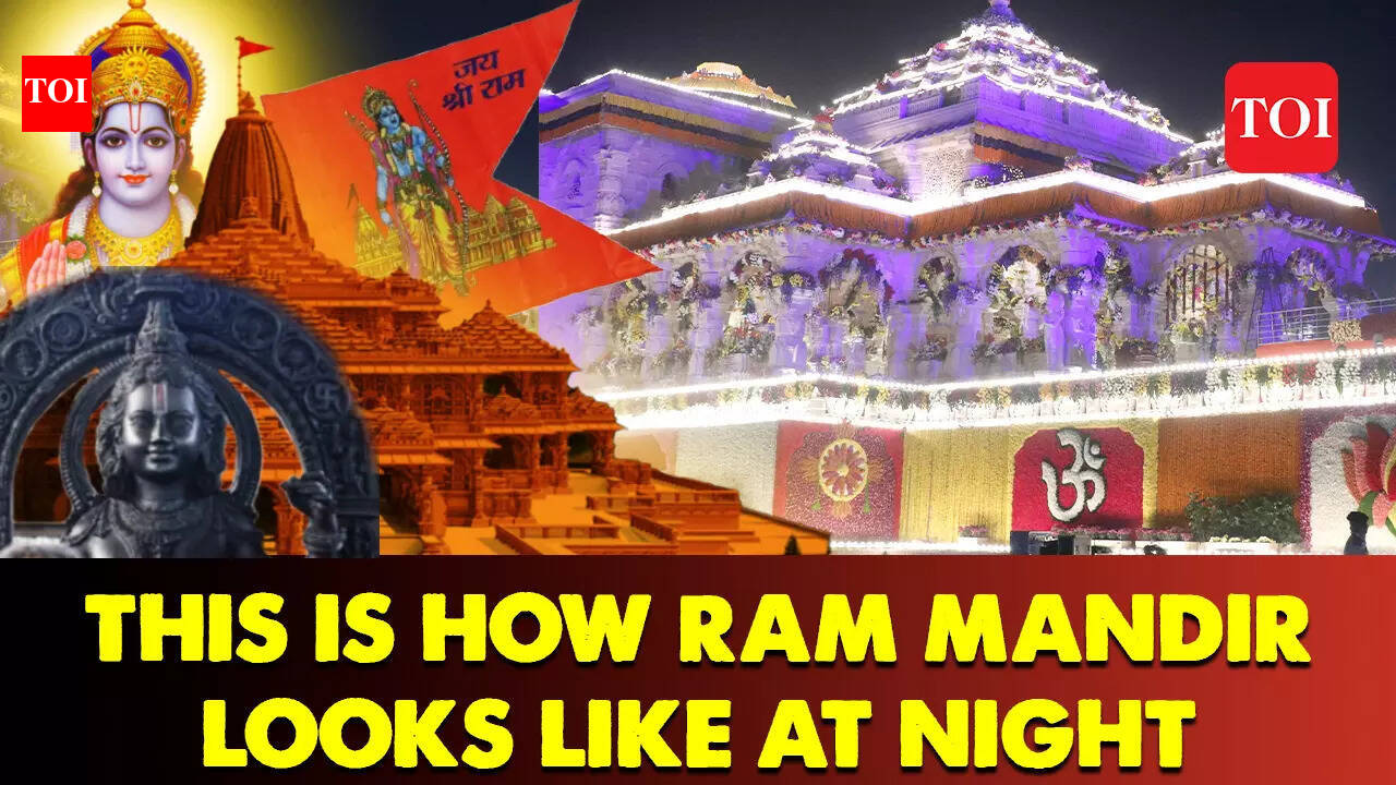 Watch: Ayodhya Ram Mandir Mesmerizing Night View
