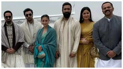 Ram Mandir consecration: Ranbir Kapoor-Alia Bhatt, Vicky Kaushal-Katrina Kaif Photo - Bollywood ...