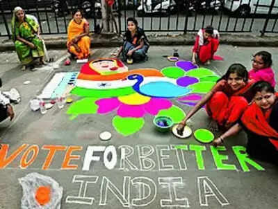 ‘rangoli For A Better India’ Was A Part Of Celebrations | Nagpur News ...