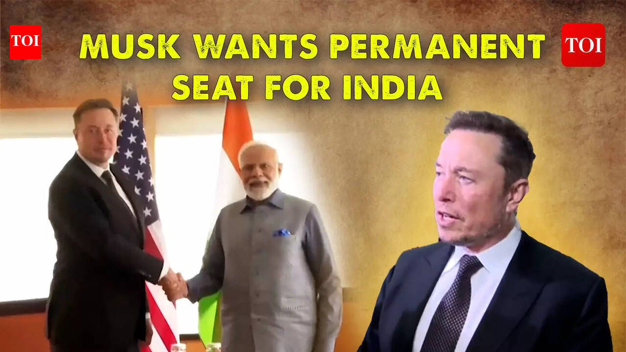 Tesla CEO Elon Musk endorses India for UNSC permanent seat, calls ...