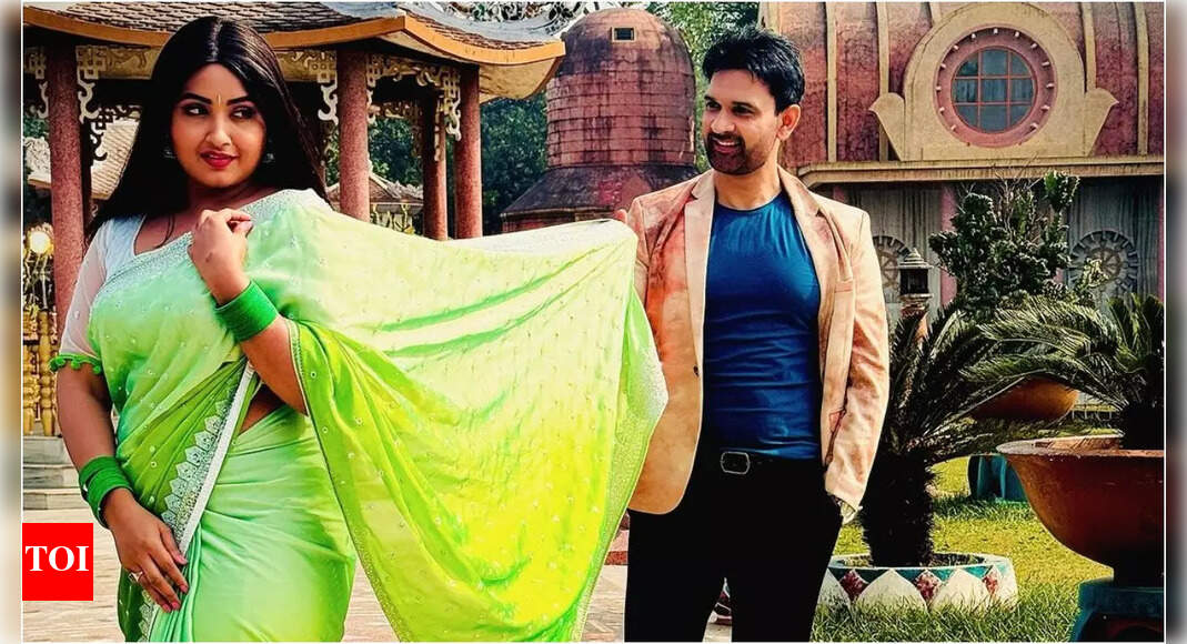 Jay Yadav and Kajal Raghwani wrap up the shoot of 'Tujhko Hi Dulhan Banaonga' | - Times of India