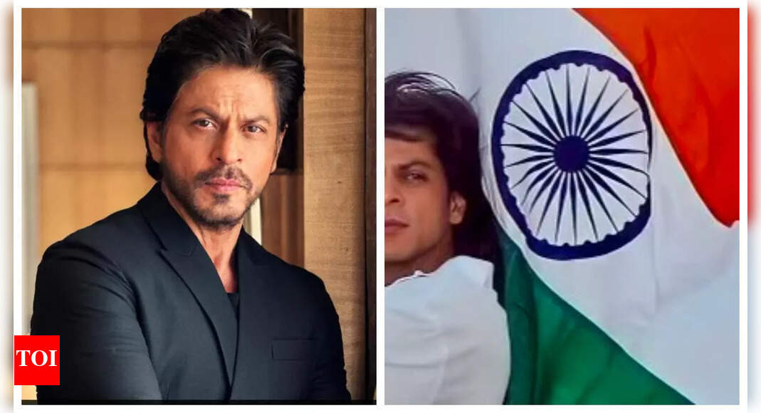 Shah Rukh Khan shares a dashing photo with tricolour flag on Republic ...