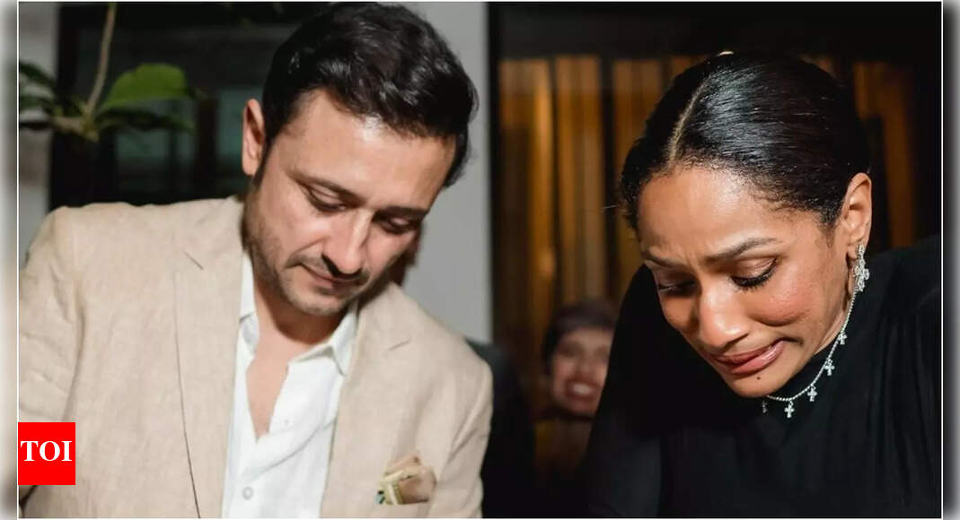 Masaba Gupta shares UNSEEN wedding photos to celebrate first anniversary with husband Satyadeep ...