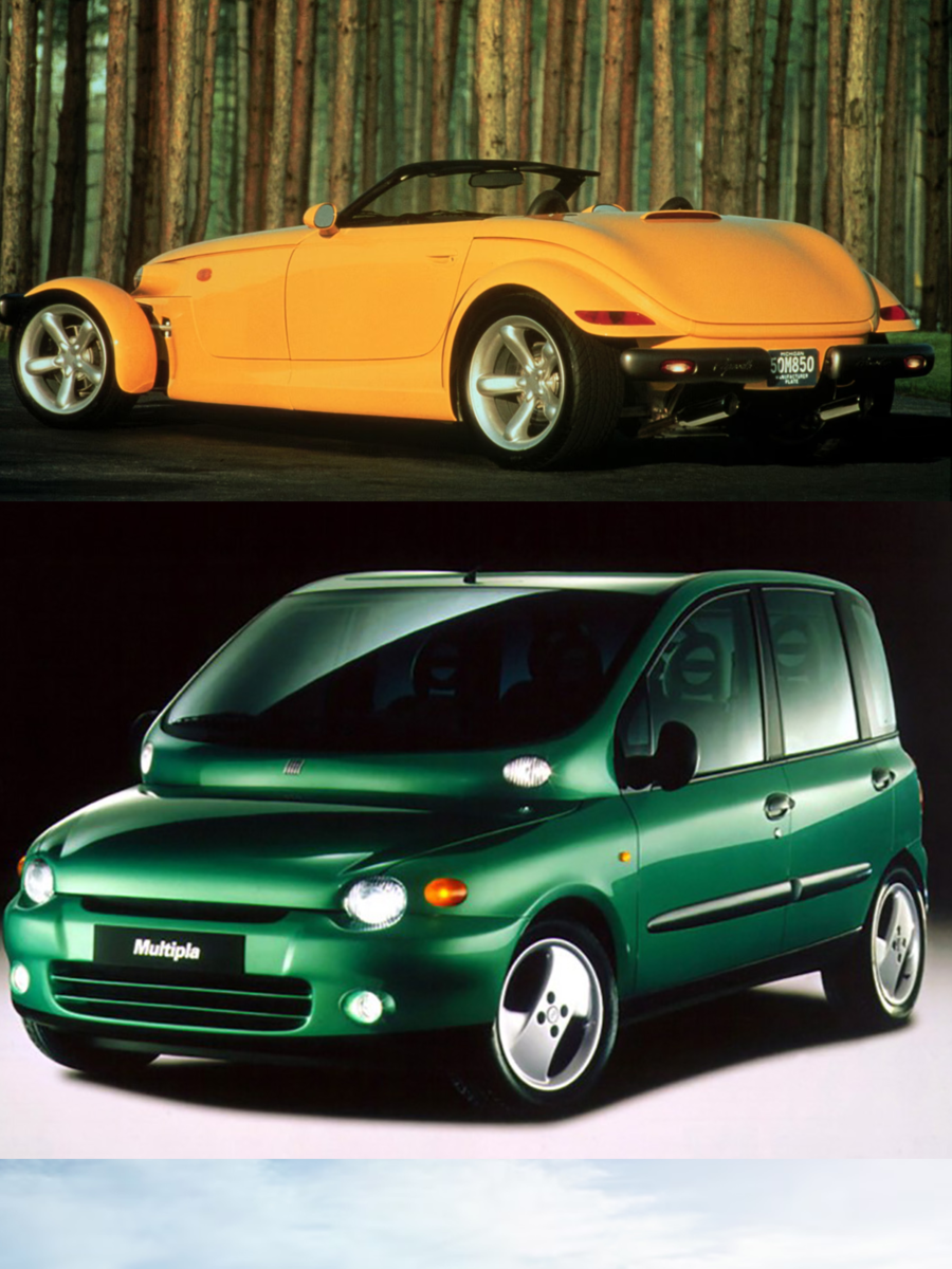 7 Strangest Cars Ever Made, Fiat Multipla, Chrysler Turbine, Reliant ...
