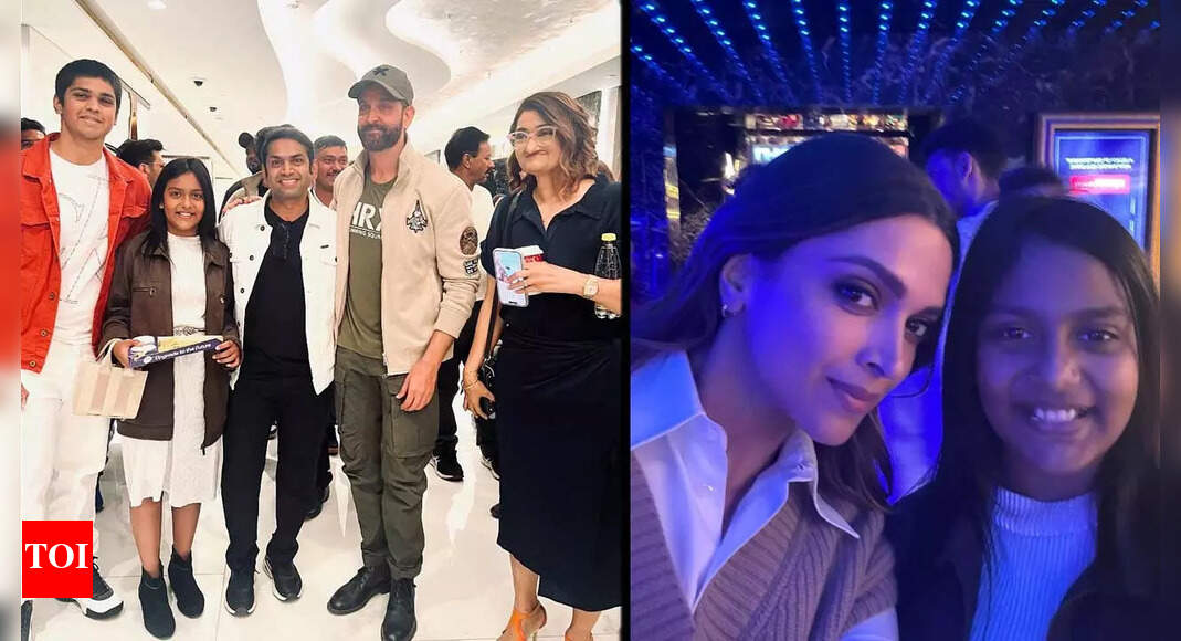 Sharib Hashmi shares moments from Fighter's screening: Poses with ...