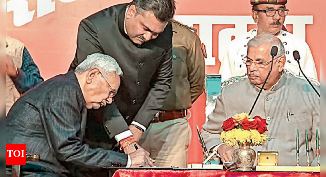 Nitish Kumar-led NDA govt formed after many ifs and buts | Patna News ... Nitish Kumar-led NDA govt formed after many ifs and buts | Patna News ...