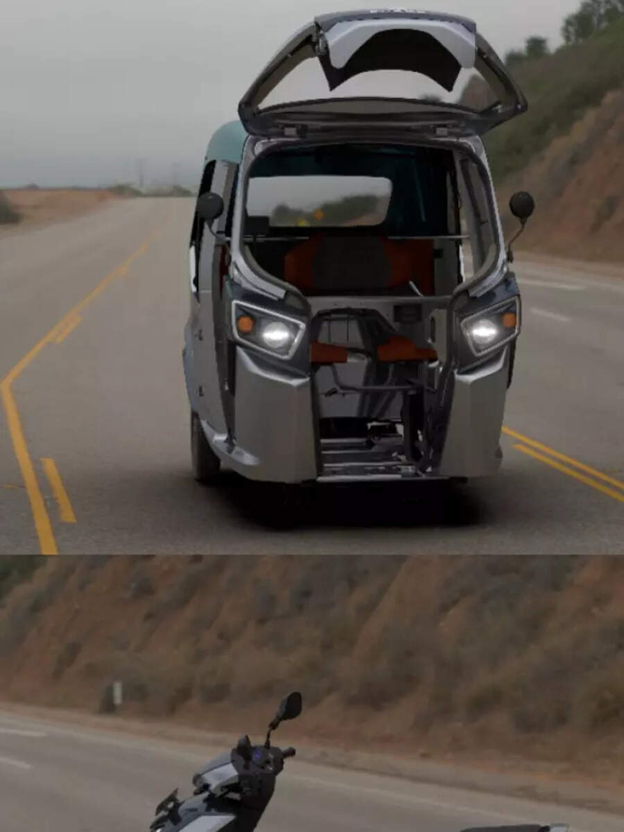 Real life Batmobile-like electric scooter cum rickshaw: Hero's Surge ...