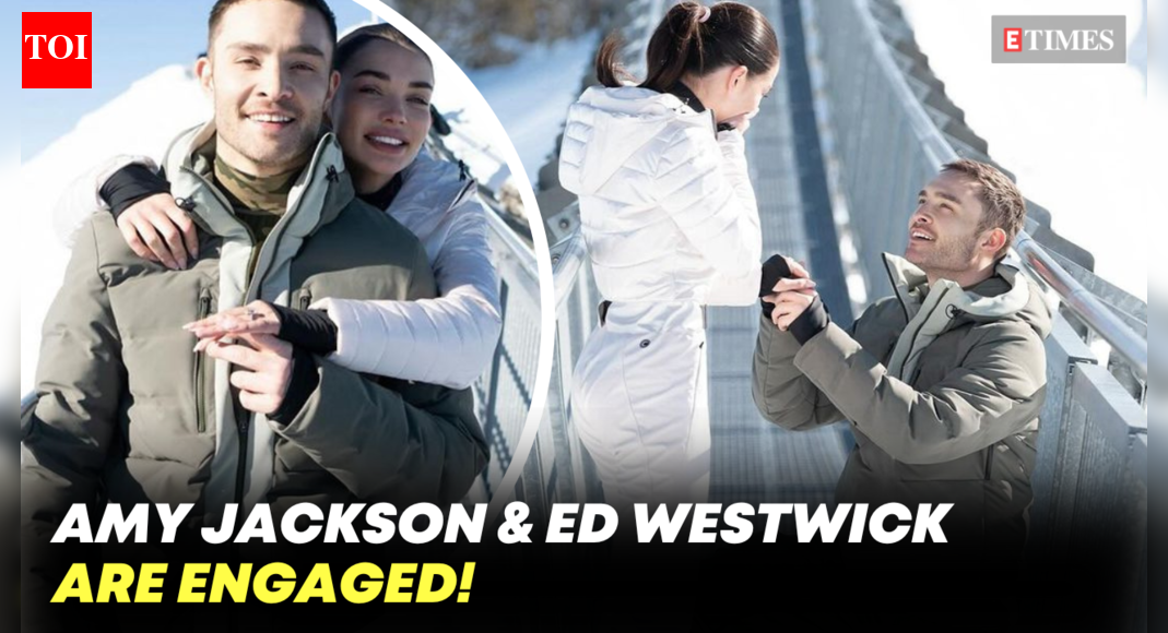 Amy Jackson gets engaged to her boyfriend Ed Westwick in Switzerland