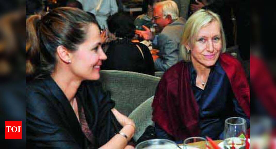 Navratilova in town with girlfriend - Times of India