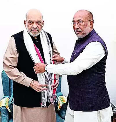 Manipur CM: Manipur Cm Meets Shah, Says Centre Set To Take Important ...