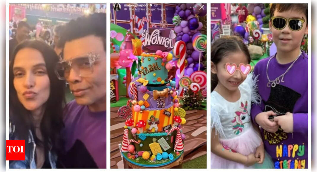 Neha Dhupia, Kunal Kemmu and others at Karan Johar's kids Yash and ...