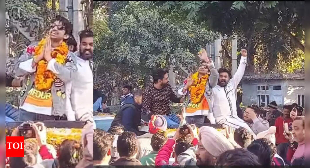 Bigg Boss 17's Abhishek Kumar Receives Grand Welcome in Chandigarh ...