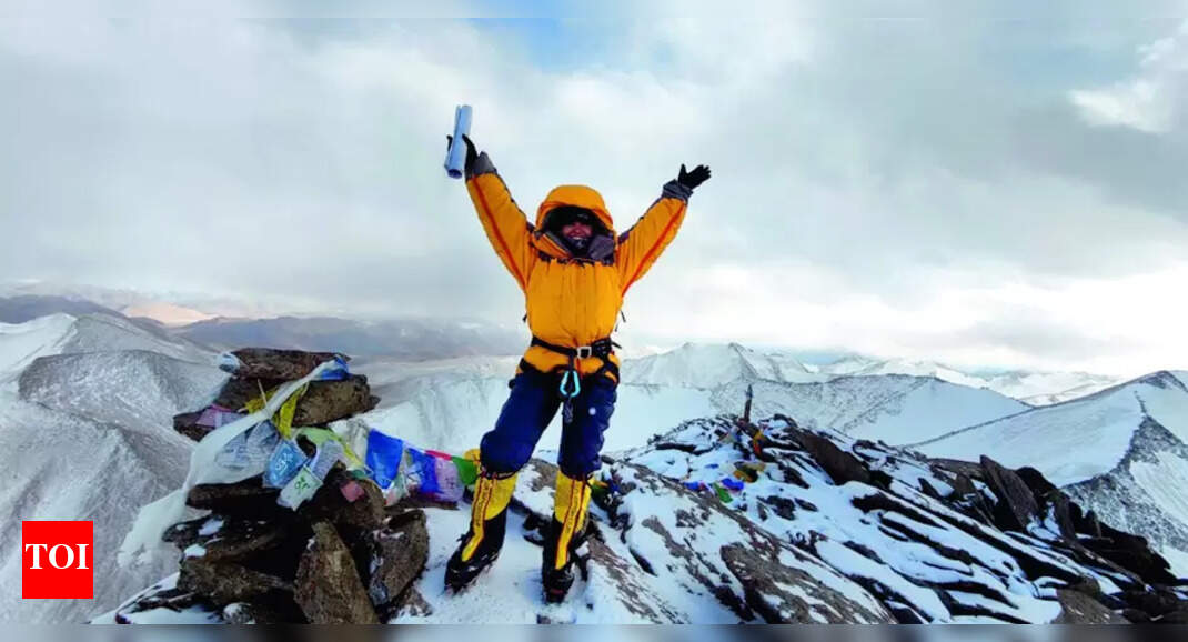 Mountaineer: Nainital Mountaineer Climbs Mt UT Kangri After Knee ...