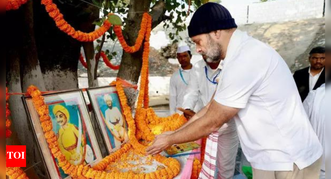 Nyay Yatra: Rahul pays tributes to bravehearts Shaheed Tikait Umrao ...