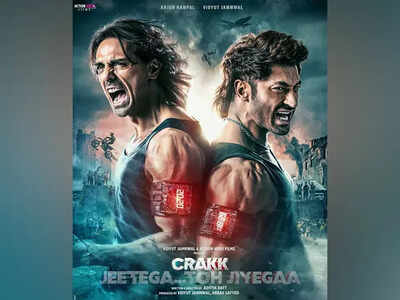 'Crakk' new poster featuring Vidyut Jammwal, Arjun Rampal out | - Times ...