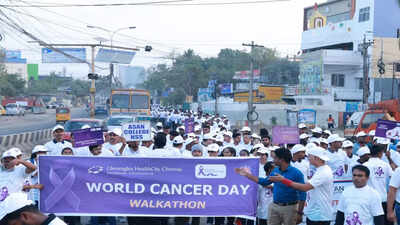World Cancer Day: Walkathon in Chennai | Cancer Awareness Event | Chennai News - Times of India
