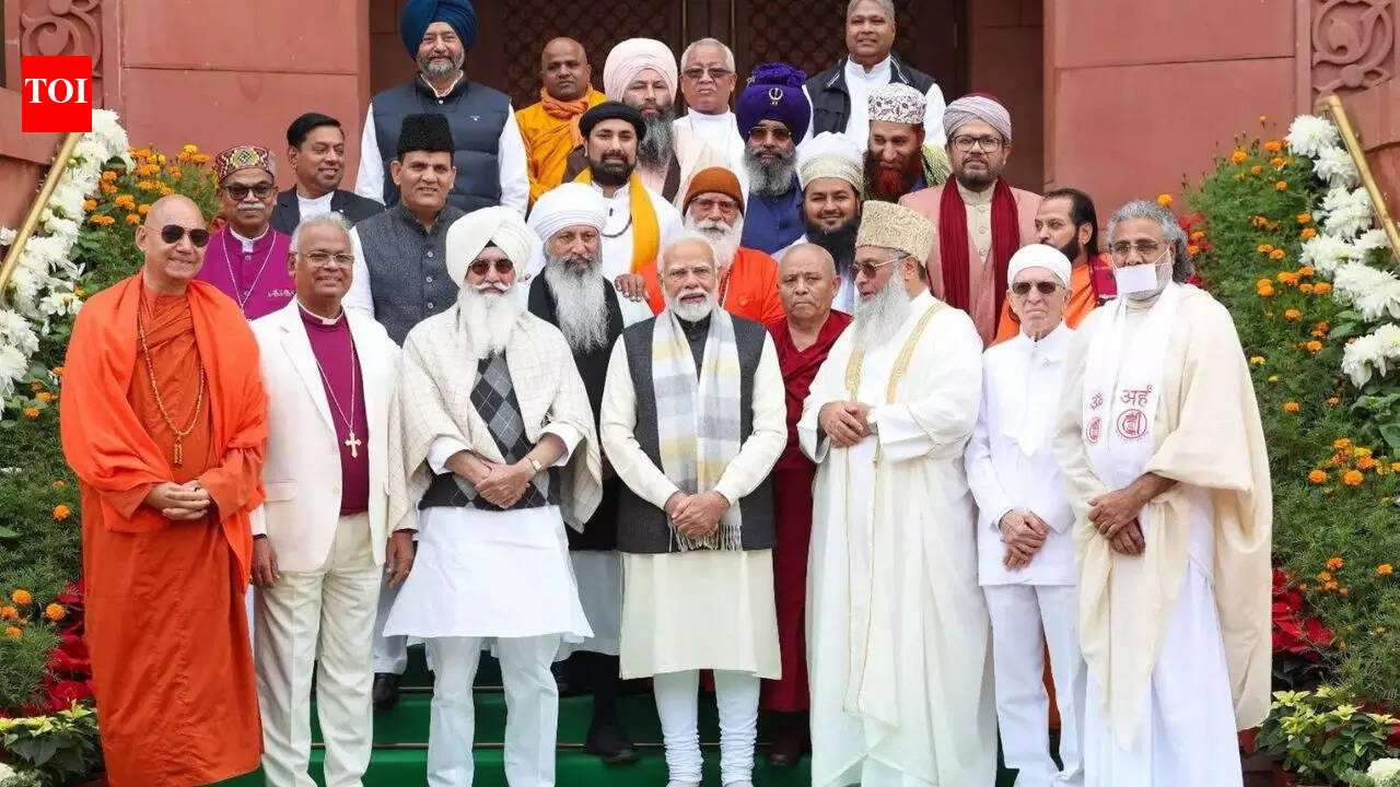 In pics:Interfaith delegations meets PM Modi at new Parliament