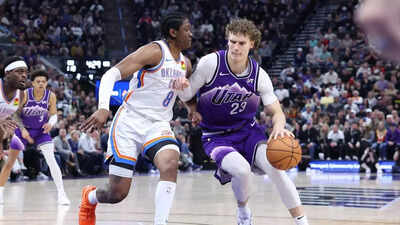 Lauri Markkanen scores 33 as Utah Jazz rally past Oklahoma City Thunder | NBA News - Times of India
