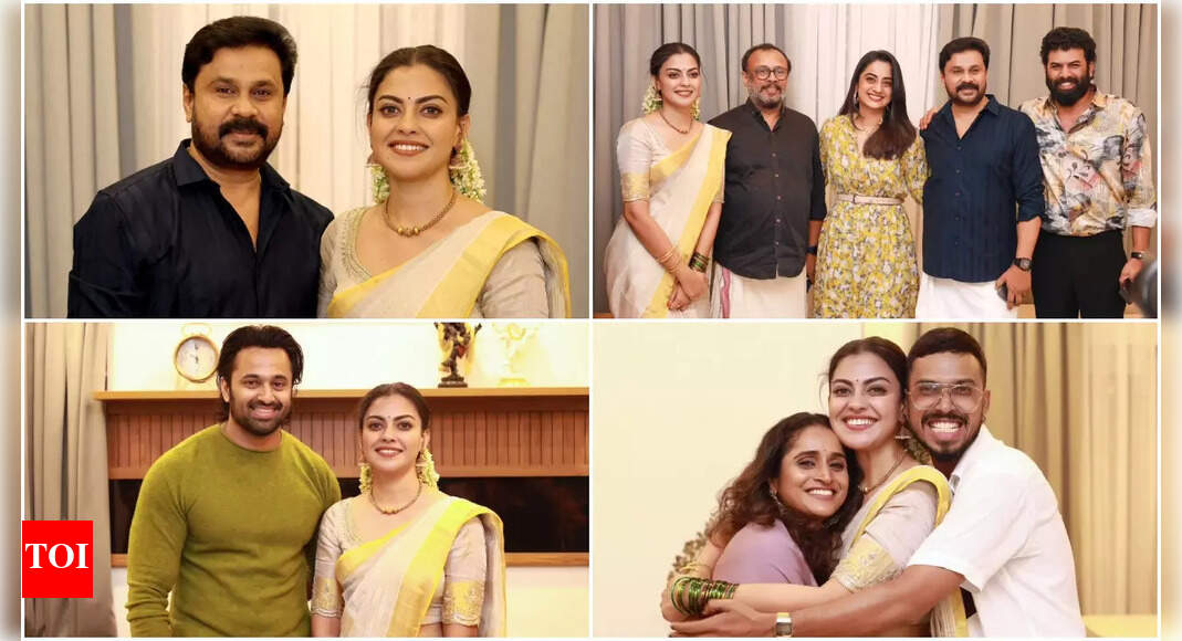 Pics: Anusree drops pictures of her star-studded house-warming ceremony ...