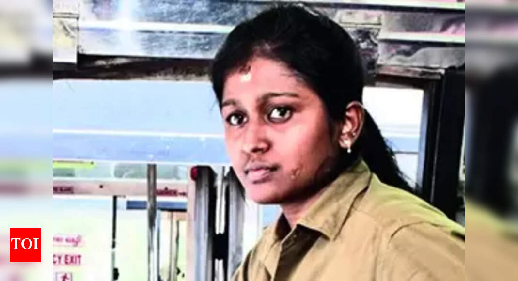 Bus Driver: City’s First Woman Bus Driver Booked for Threatening Cop | Coimbatore News - Times ...