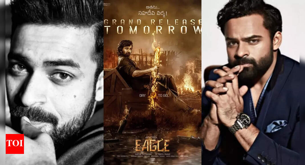 Varun Tej and Sai Dharam Tej wish Ravi Teja for a mass explosion in theatres with 'Eagle ...