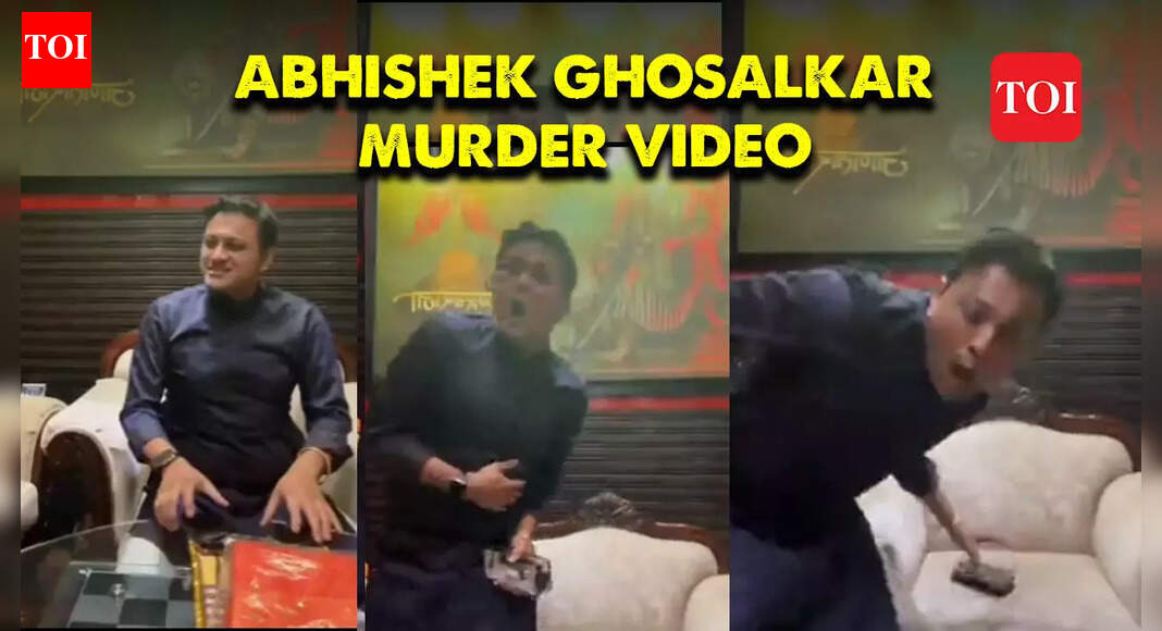 Shocking video of Abhishek Ghosalkar's murder by Mauris Noronha in Mumbai