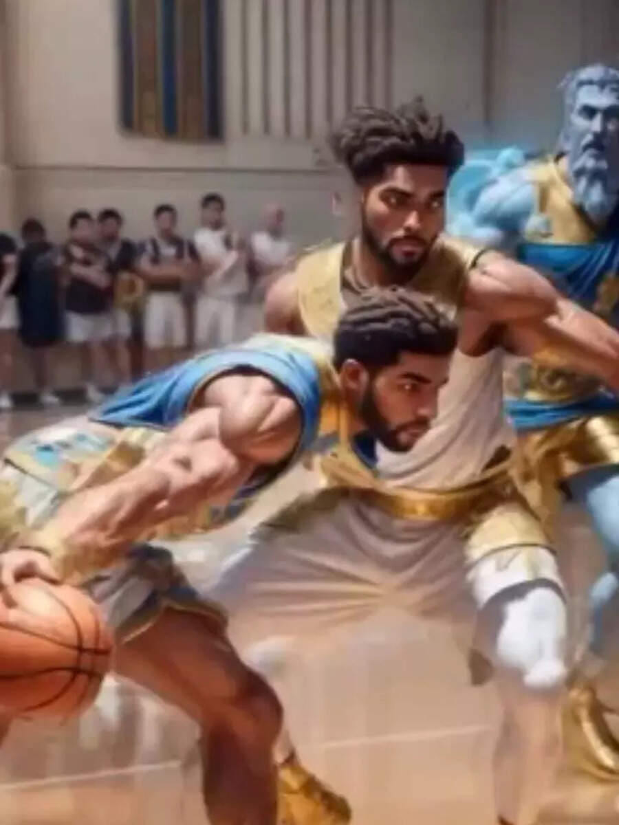 AI Recreates Iconic NBA Moment With Greek Gods! | Times Now