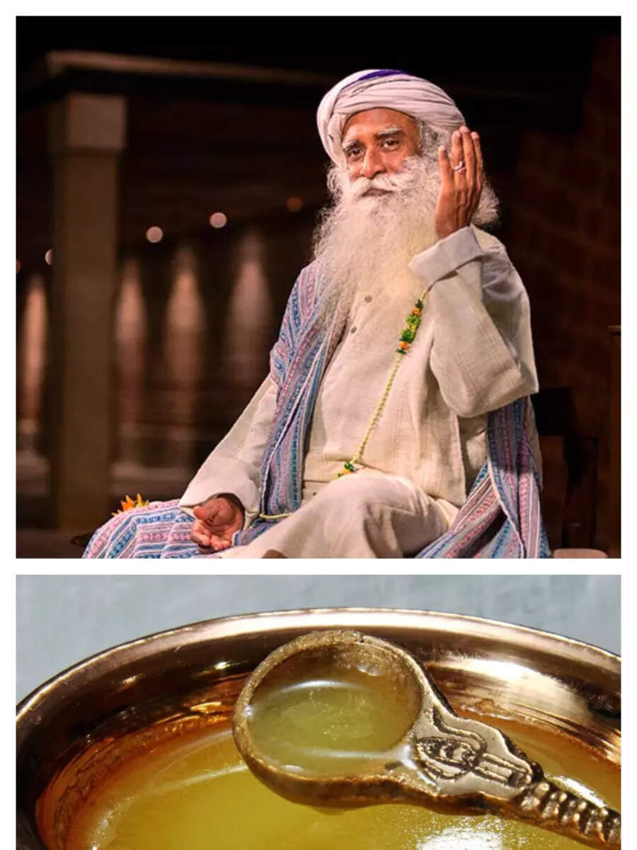 Sadhguru shares the right way to eat ghee | Times of India