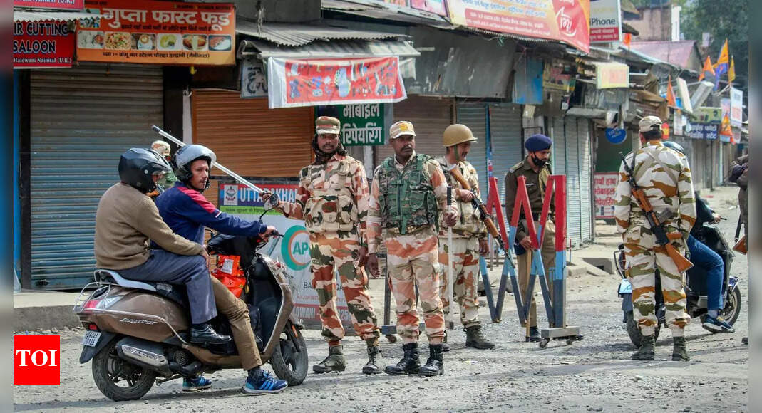 Haldwani violence: Curfew relaxed after 7 days in Banbhoolpura | India News - Times of India