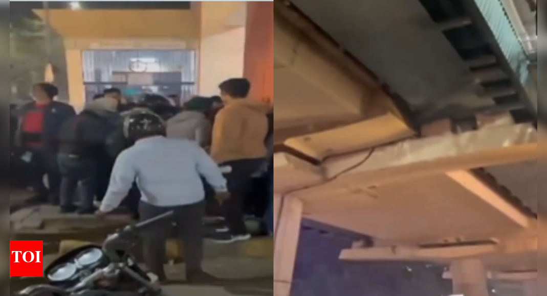 Subhash Nagar Metro Station News: Woman injured as heavy iron pipe ...