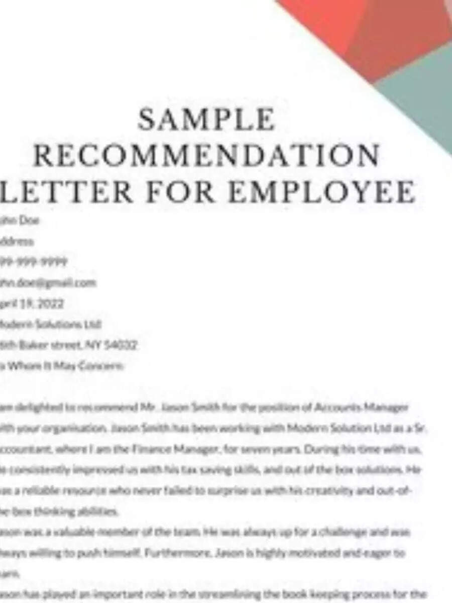 7 Tips For Writing Effective Recommendation Letter | Times Now