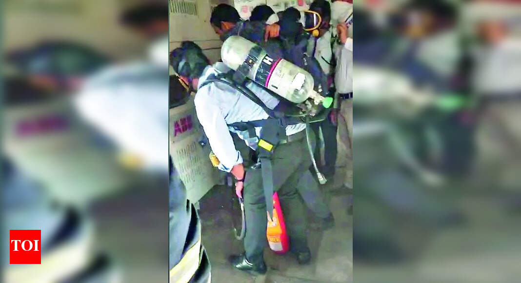 Blaze In Transformer: Transformer Fire at Dapodi Metro Station in Pune ...