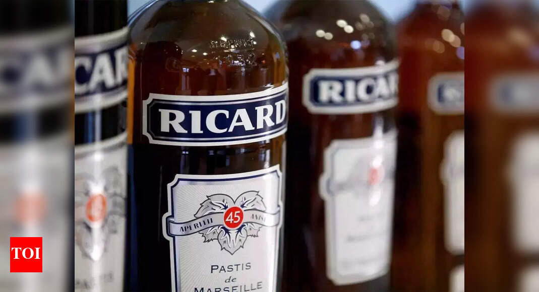 Pernod Ricard sales rise 4 per cent in Indian market in first half of FY24 - Times of India