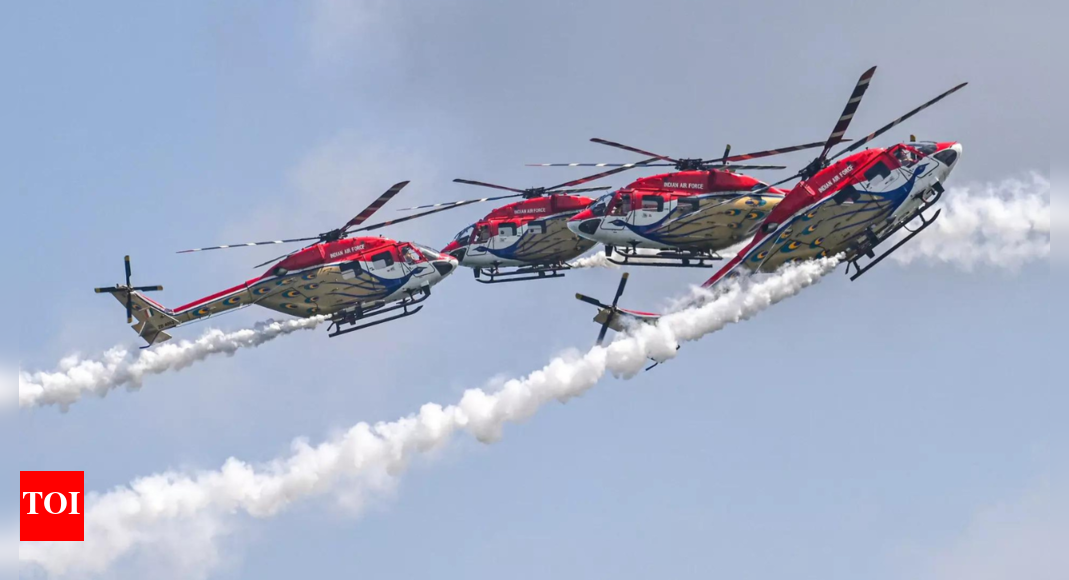 IAF's Sarang team lined up for flying displays at Singapore Airshow ...