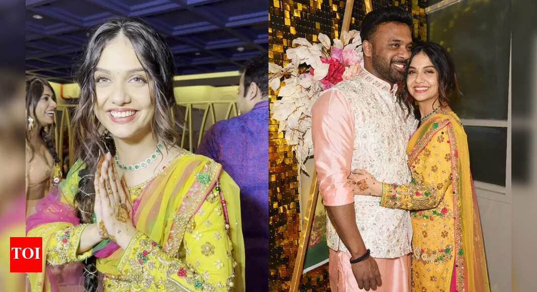 Divya Agarwal makes for a stunning bride-to-be in a Punjabi get-up for ...