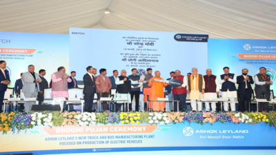 Foundation stone laid for Ashok Leyland EV plant in Lucknow | Chennai ...