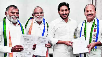 YSRCP nominees Subbareddy, Baburao and Raghunath Reddy elected to Rajya ...