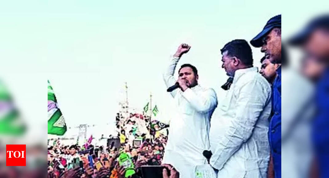 Tejas Patna: Tejashwi Yadav criticizes CM Nitish Kumar's lack of vision for Bihar | Patna News ...
