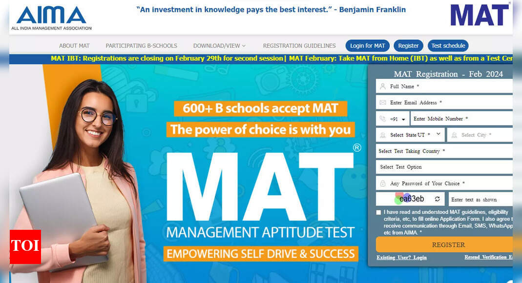 AIMA releases MAT Admit Card 2024 for PBT exam at mat.aima.in; Direct ...
