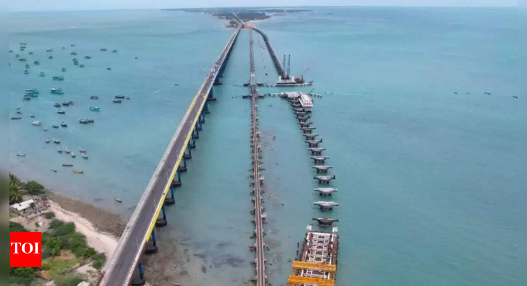 Pamban Bridge Nears Completion: India's First Vertical Lift Railway ...