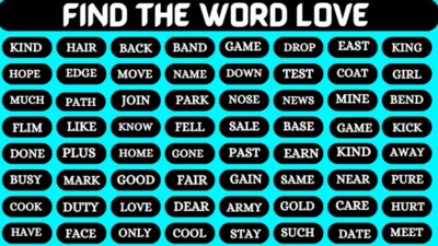 Optical Illusion: Find the Hidden Word 'Love' in this Image in 15 ...