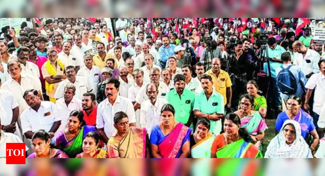 AIADMK Protests: AIADMK Protests Against New Toll Gate Near ...