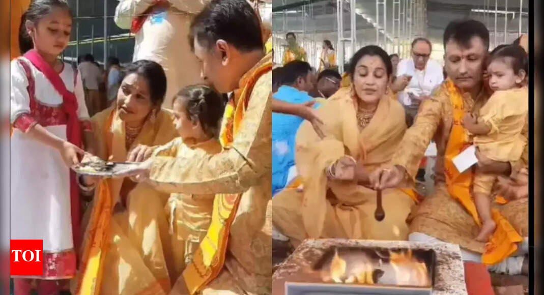 Taarak Mehta’s Disha Vakani aka Daya Ben performs Ashwamedh Yagya puja ...